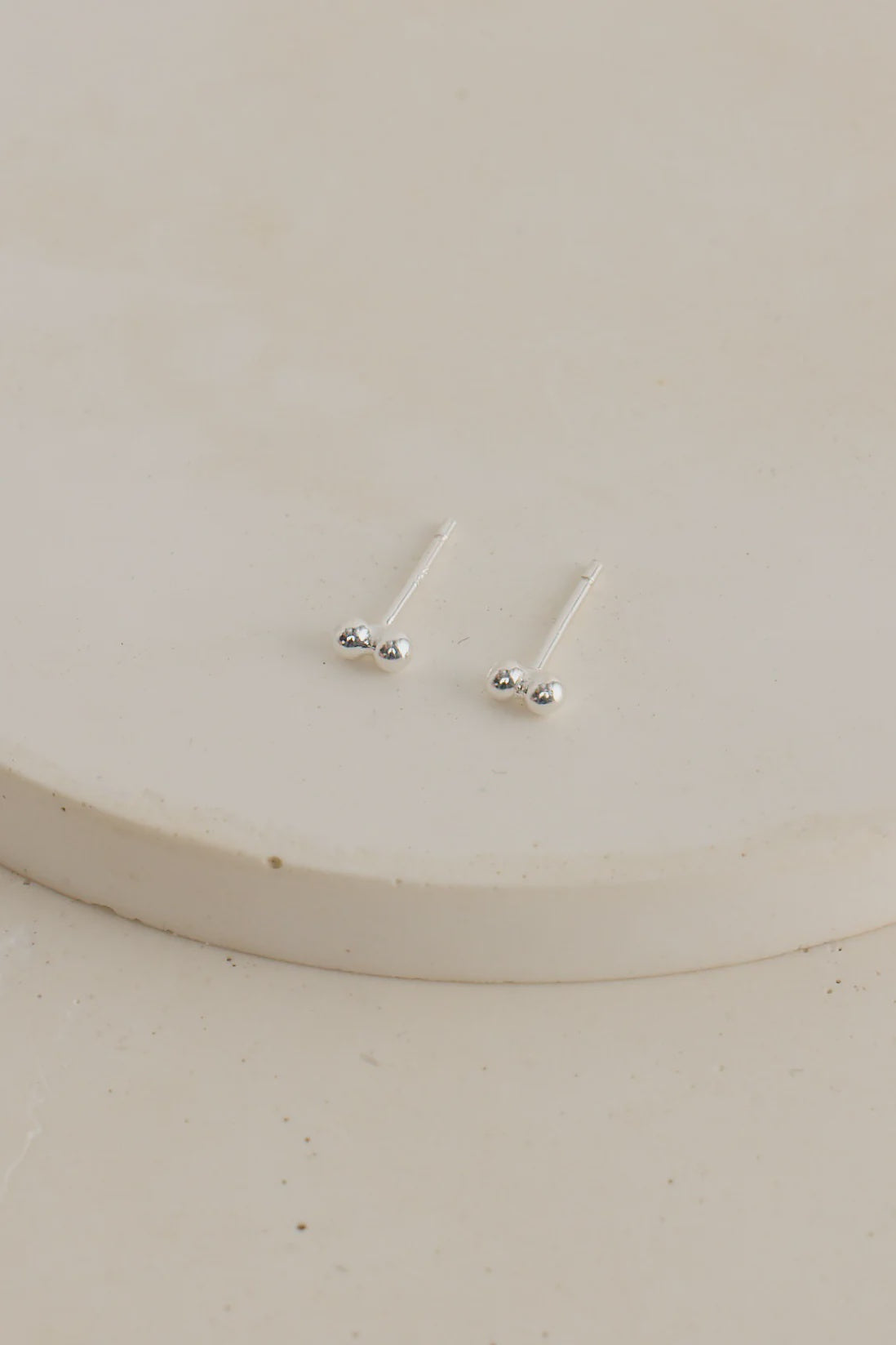 Thurston & Lovey Calista Studs, Silver – twopairs homeware