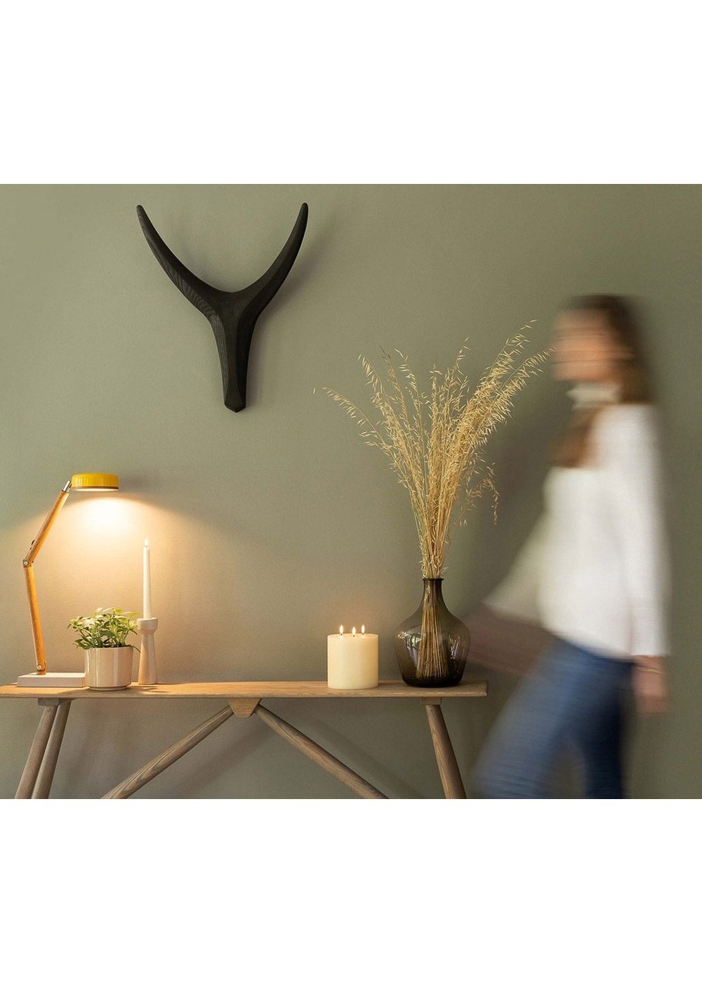 Nguni Head Wall Mount, Ash Black – twopairs homeware